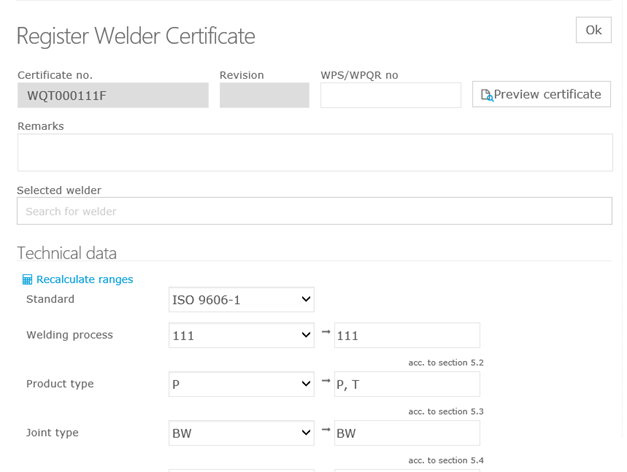 WELDING - Welder or Welding Procedures